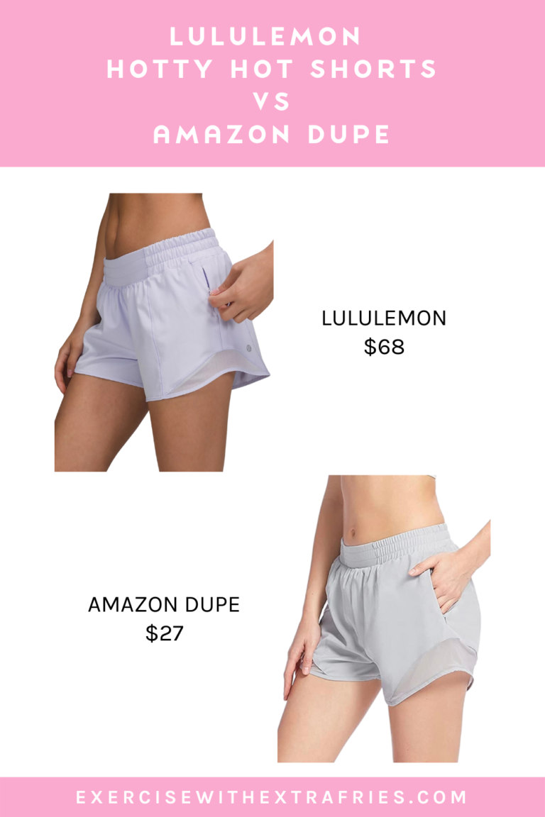 Lululemon Hotty Hot Shorts Dupe Exercise With Extra Fries